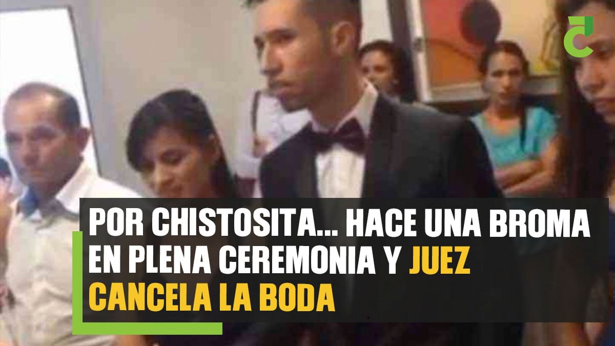 Hace una broma en plena ceremonia y juez cancela la boda