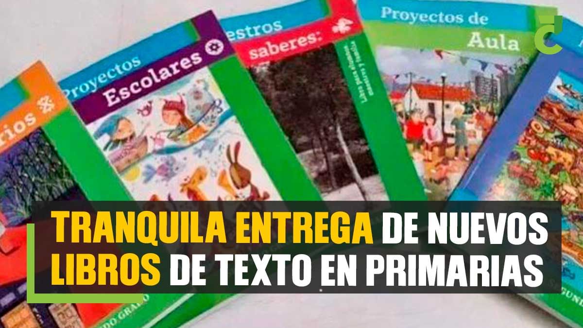 Tranquila entrega de nuevos libros de texto en primarias