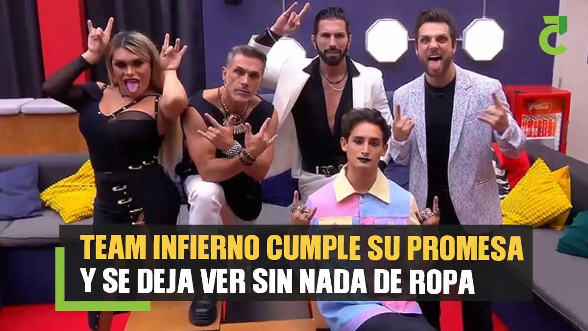 Team infierno cumple su promesa y se deja ver sin nada de ropa