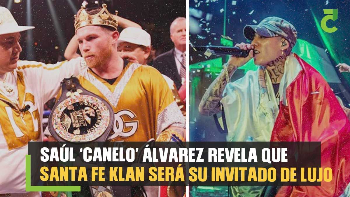 Saúl ‘Canelo’ Álvarez revela que Santa Fe Klan será su invitado de lujo