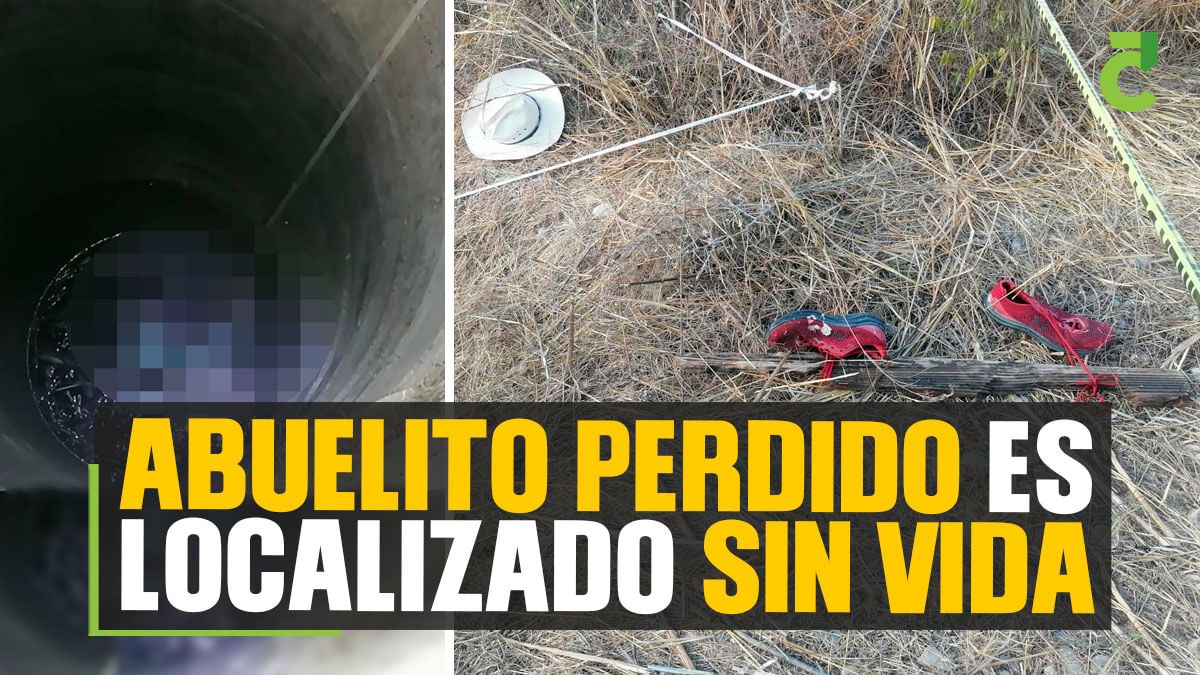 Abuelito perdido es localizado sin vida