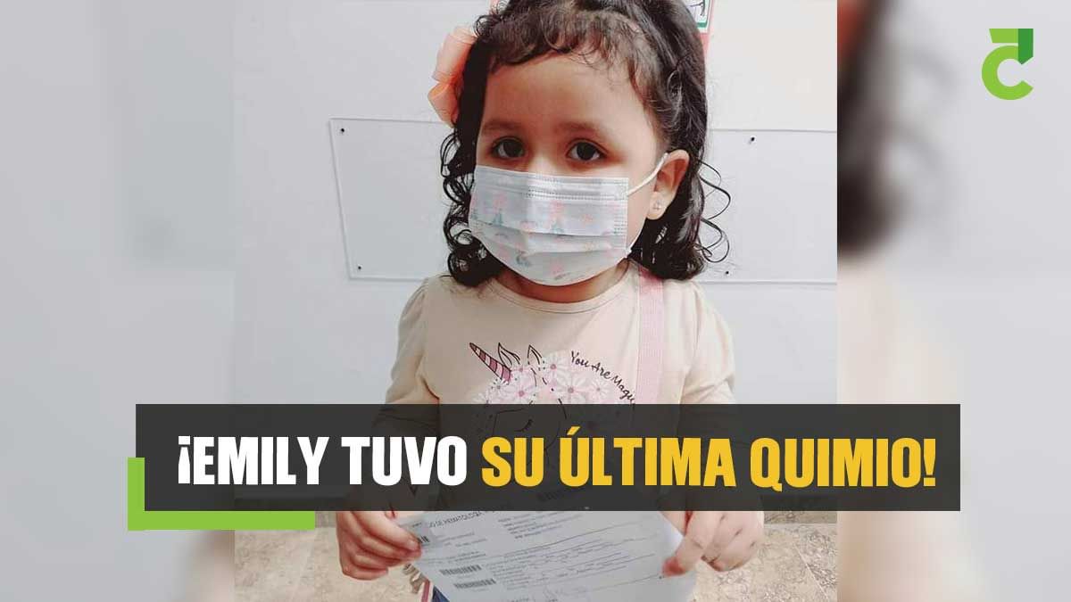 ¡Emily tuvo su última quimio!