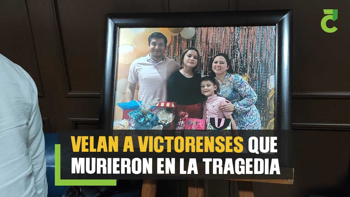 VELAN A VICTORENSES QUE MURIERON EN LA TRAGEDIA