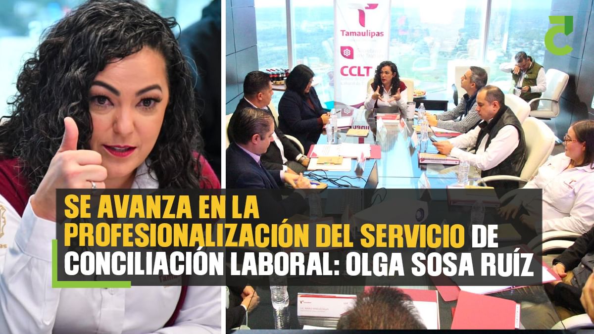 Se avanza en la profesionalización del servicio de conciliación laboral: Olga Sosa Ruíz
