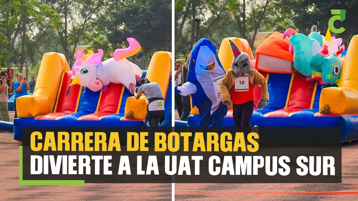 Carrera de Botargas divierte a la UAT Campus sur