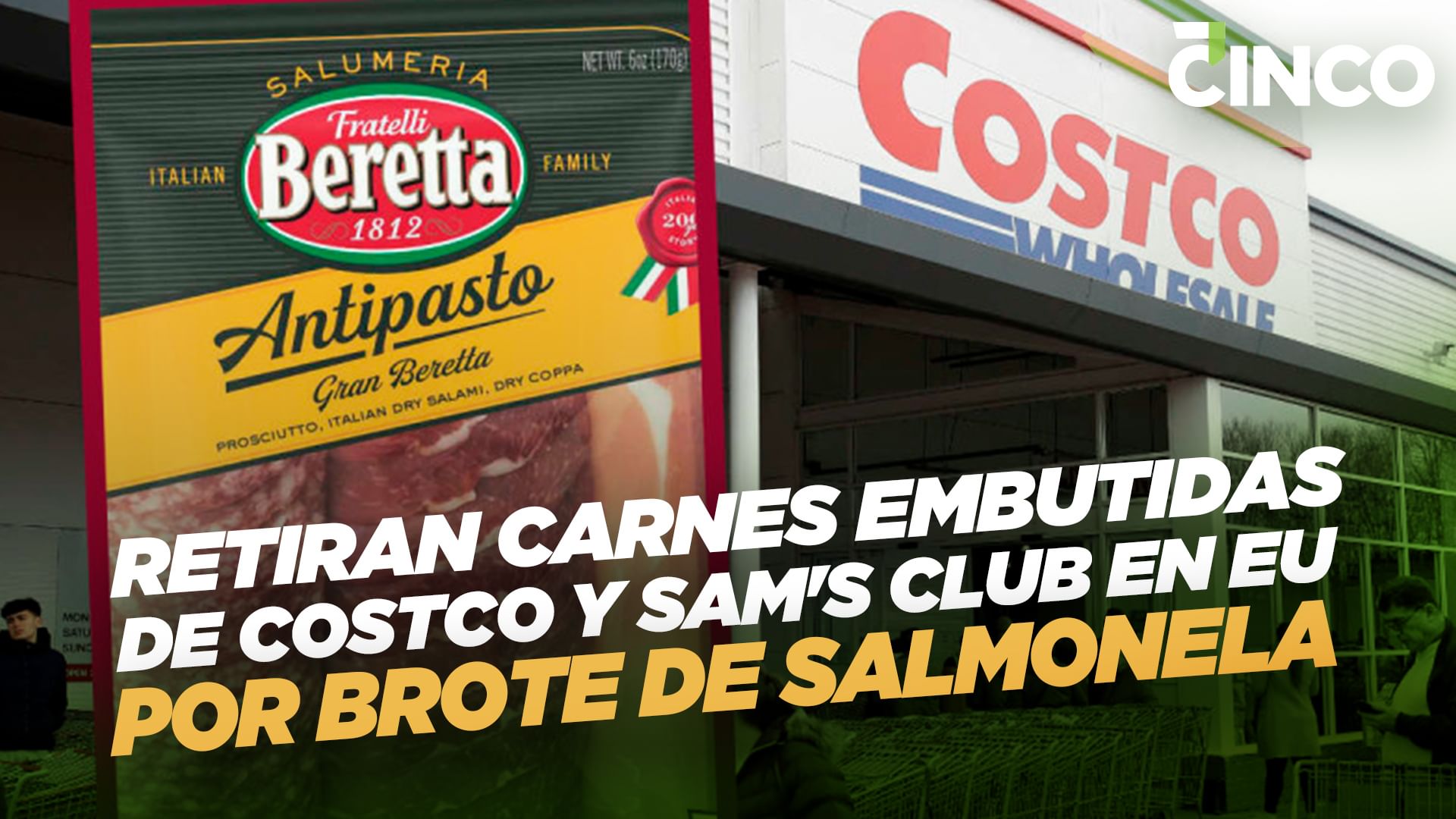 Retiran carnes embutidas de Costco y Sam's Club en EU por brote de salmonela