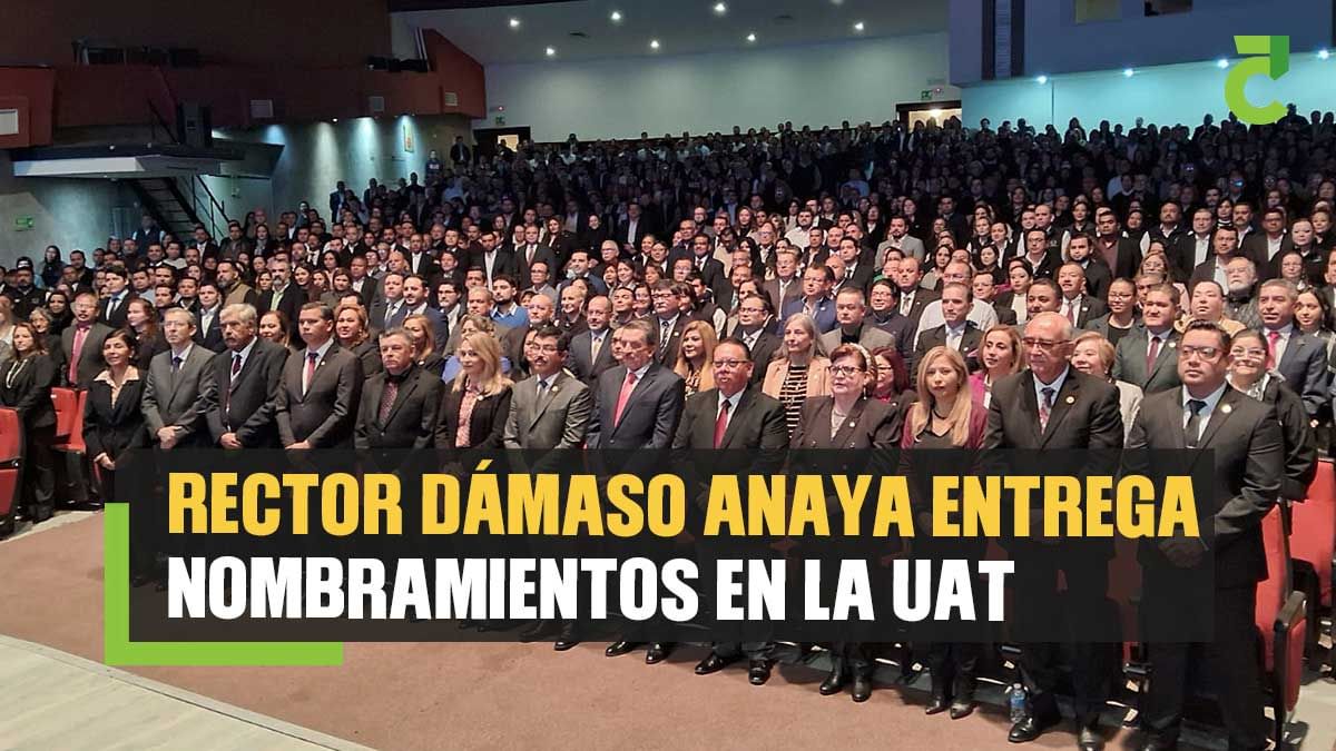 Rector Dámaso Anaya entrega nombramientos en la UAT