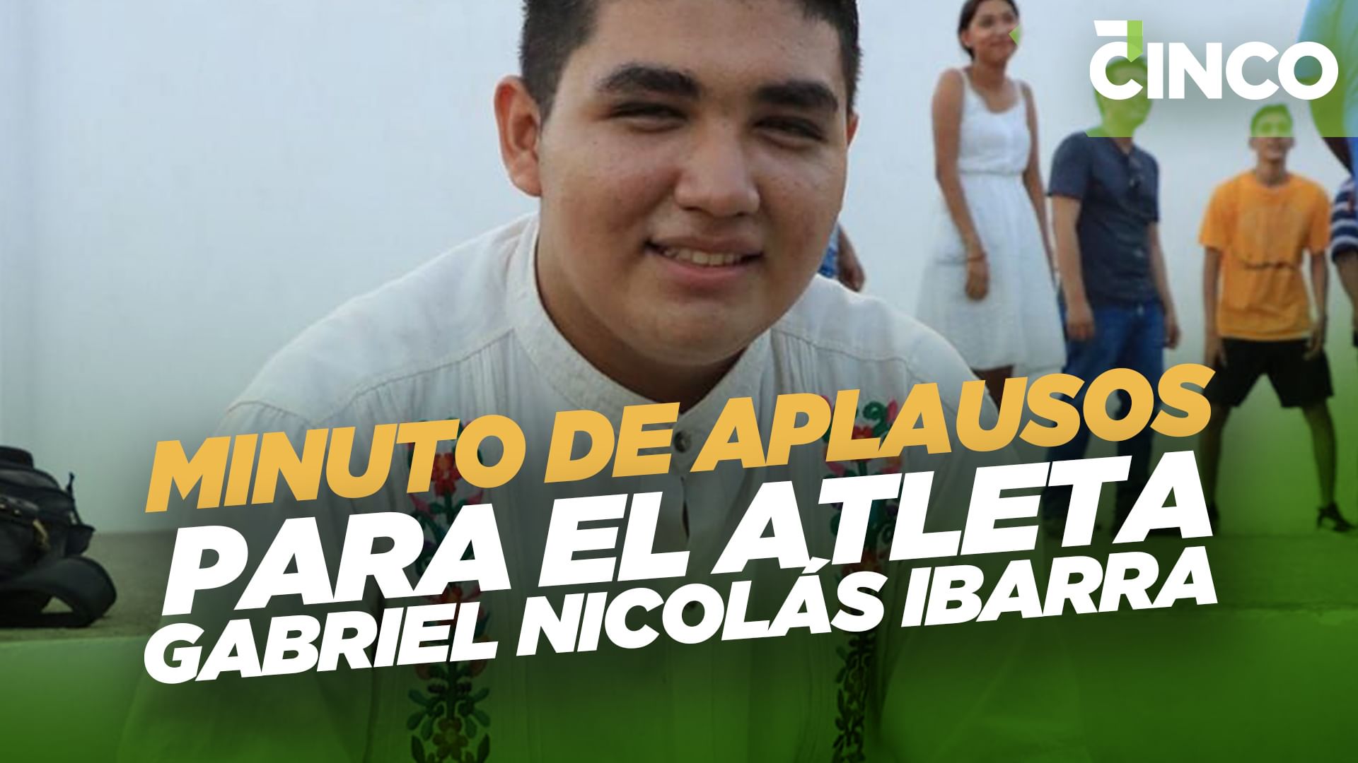 Minuto de aplausos para el atleta Gabriel Nicolás Ibarra