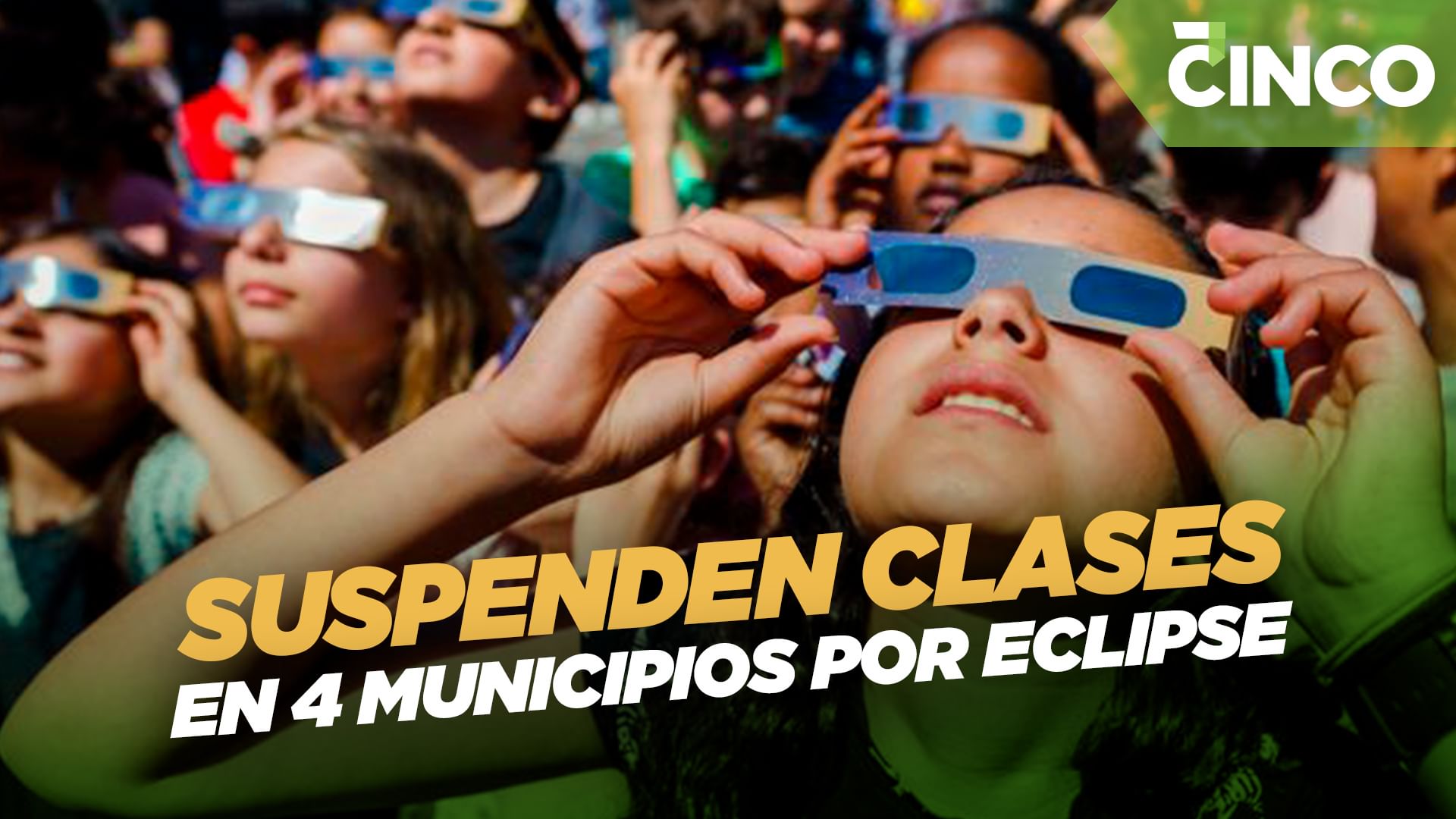 Suspenden clases en 4 municipios por eclipse