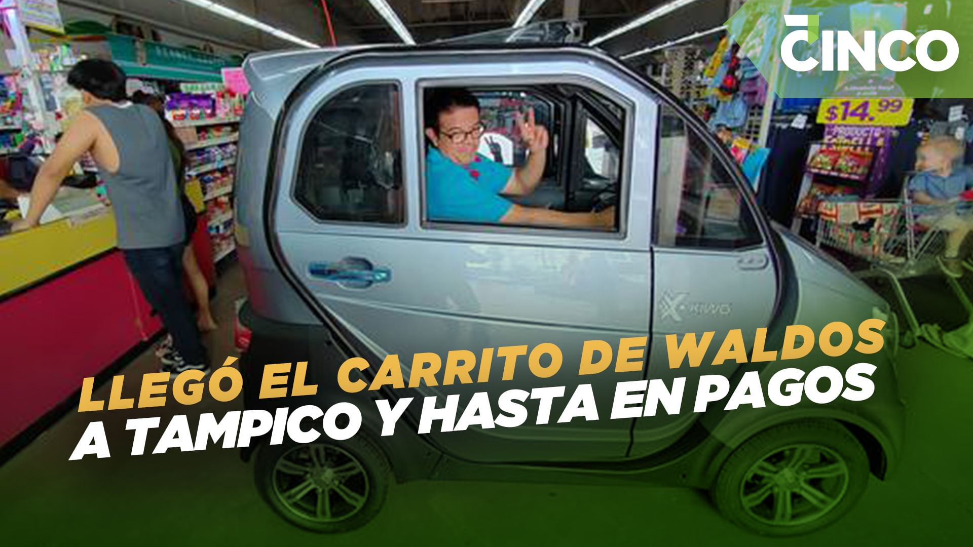 Llegó el carrito de Waldos a Tampico y hasta en pagos
