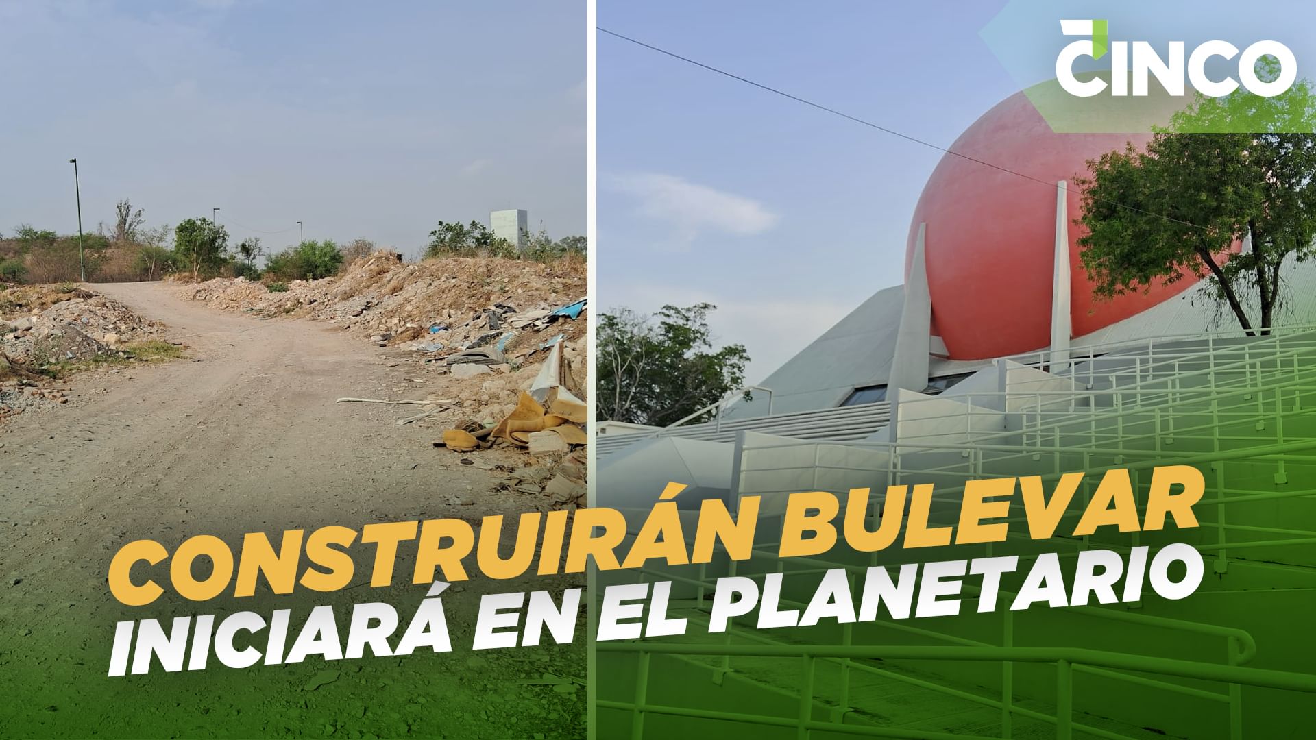 Construirán bulevar, iniciará en el Planetario
