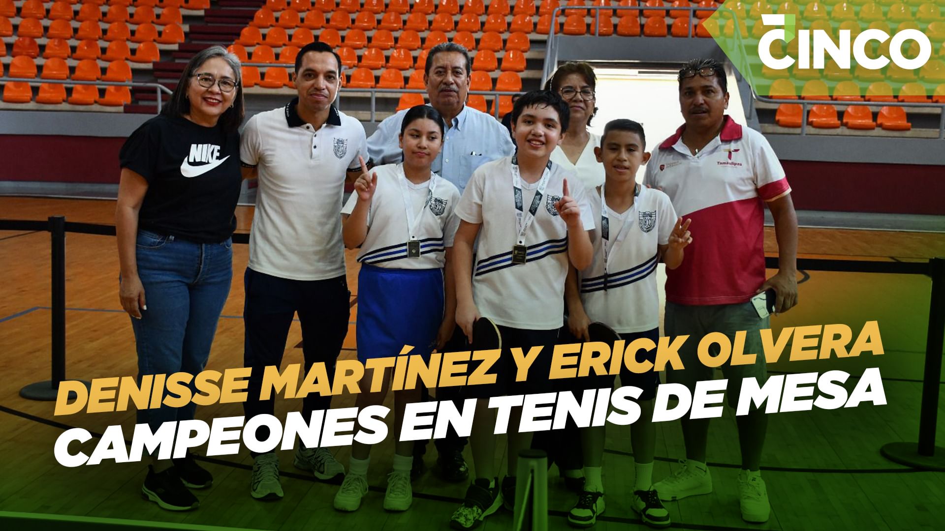 Denisse Martínez y Erick Olvera, Campeones en Tenis de Mesa