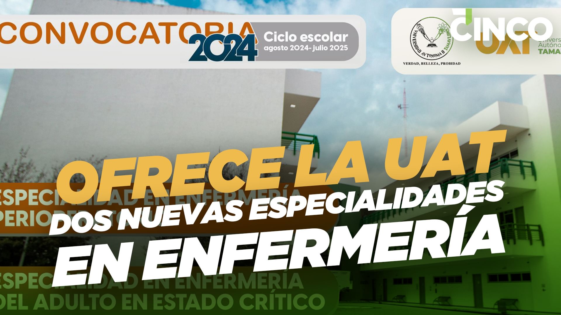 Ofrece la UAT dos nuevas especialidades en enfermería