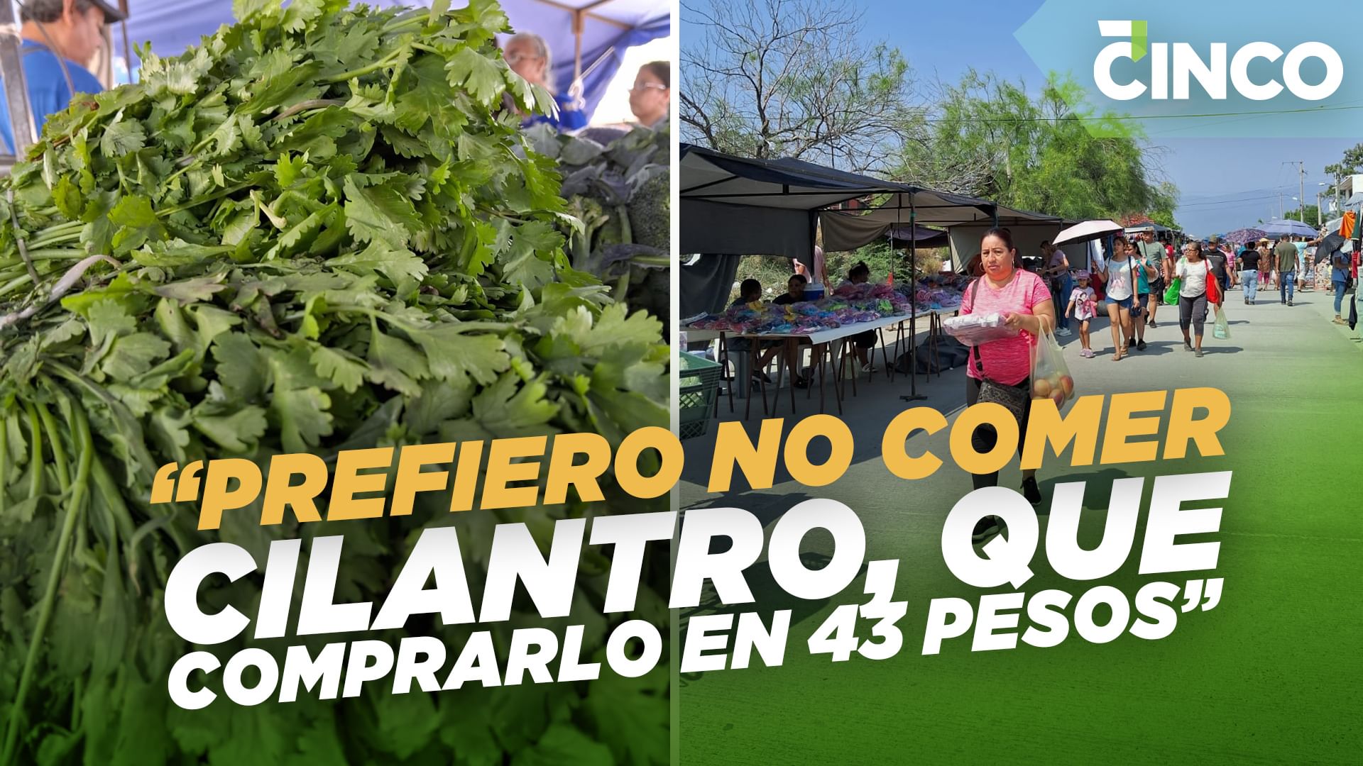 “Prefiero no comer cilantro, que comprarlo en 43 pesos”