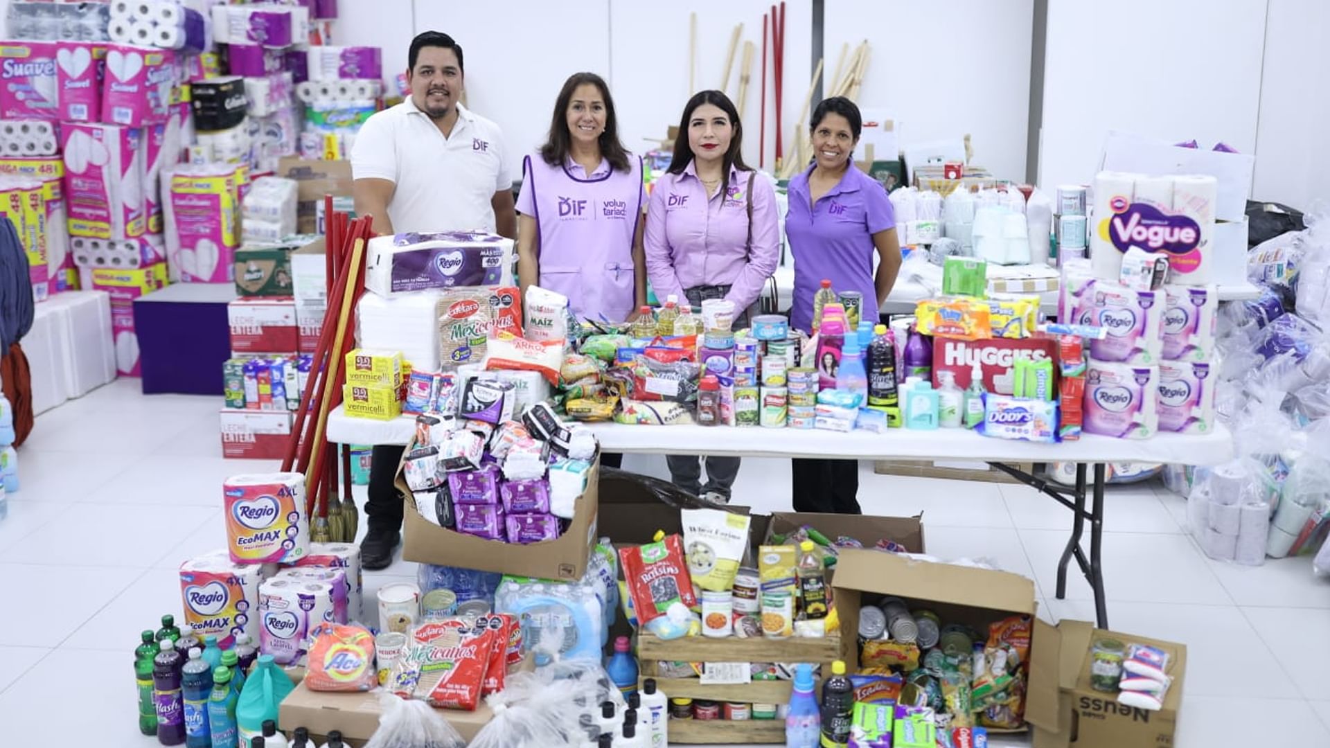 Recaba DIF Tamaulipas más de 28 toneladas de víveres