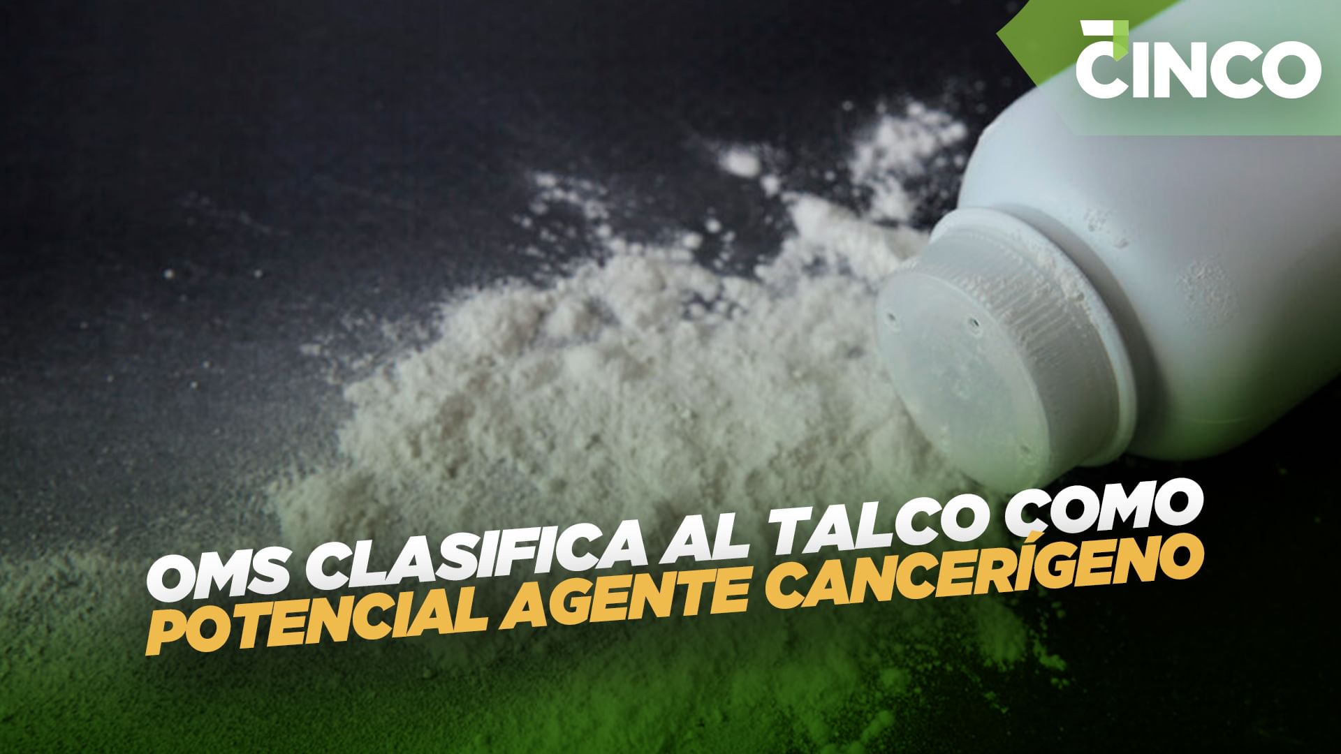OMS clasifica al talco como potencial agente cancerígeno