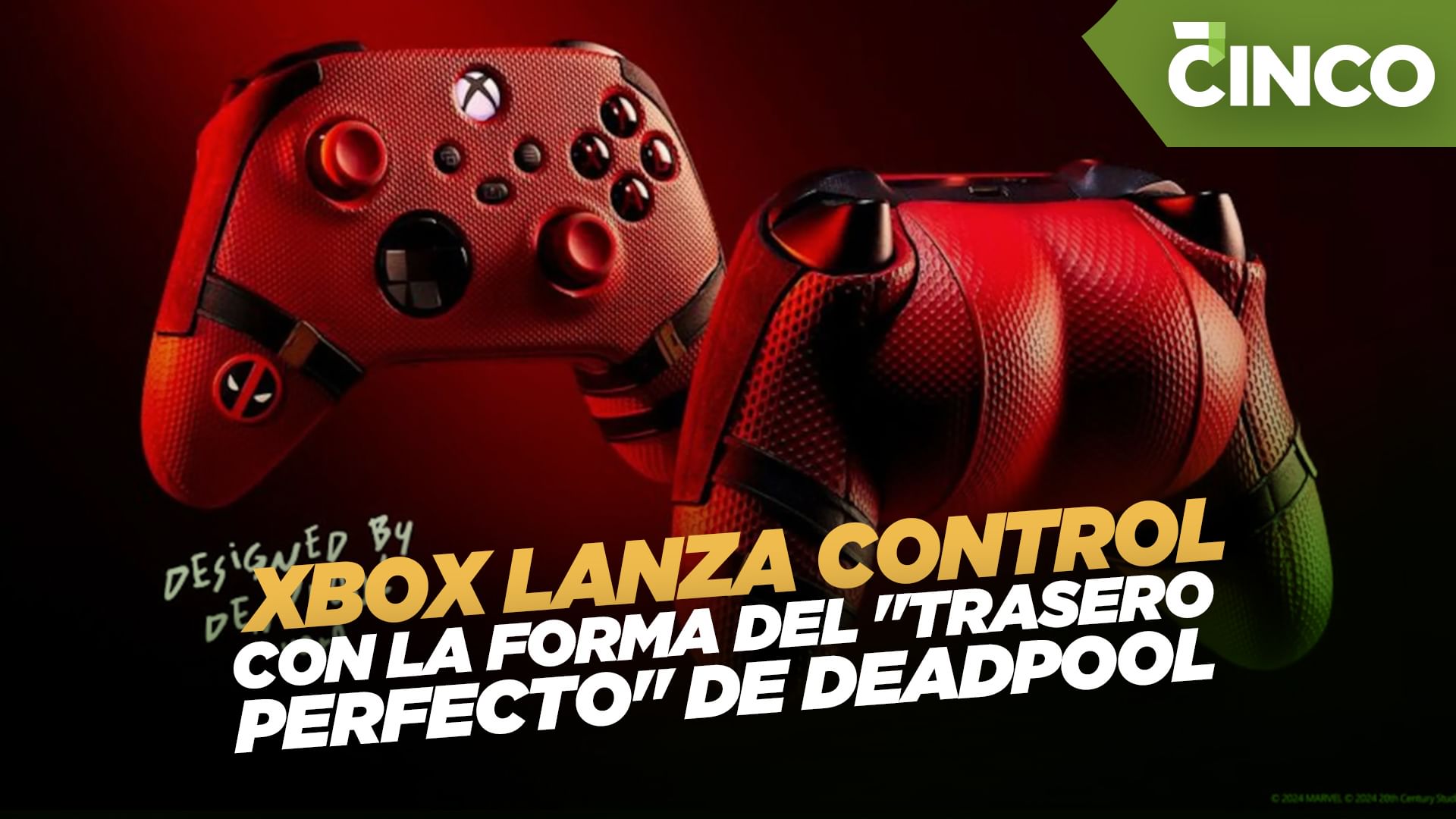 Xbox lanza control con la forma del "trasero perfecto" de Deadpool