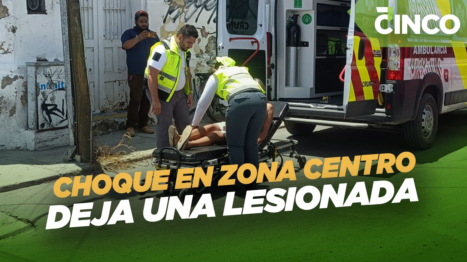Choque en zona centro deja una lesionada