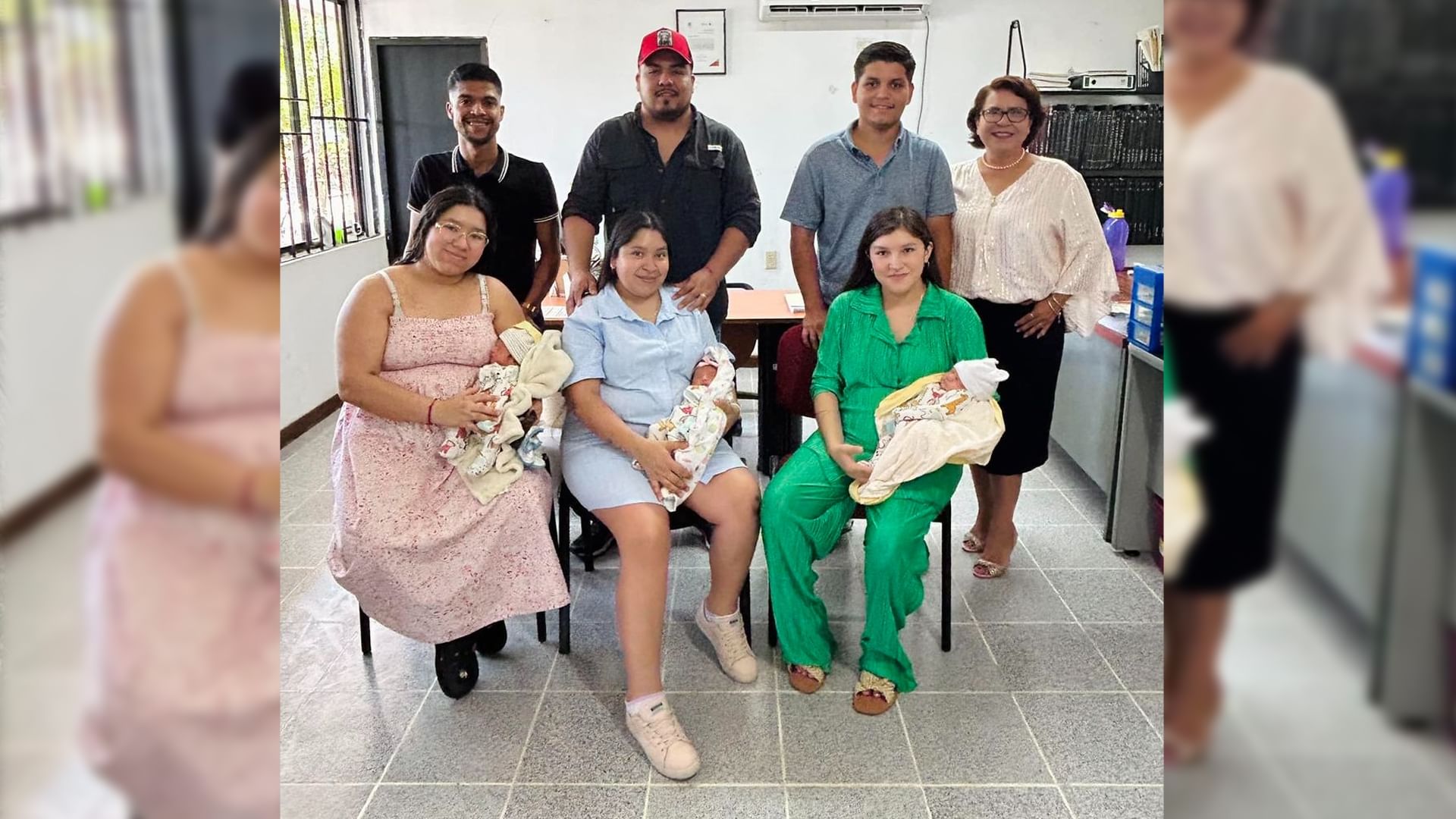 3 hermanas dan a luz el mismo día; primos compartirán cumpleaños