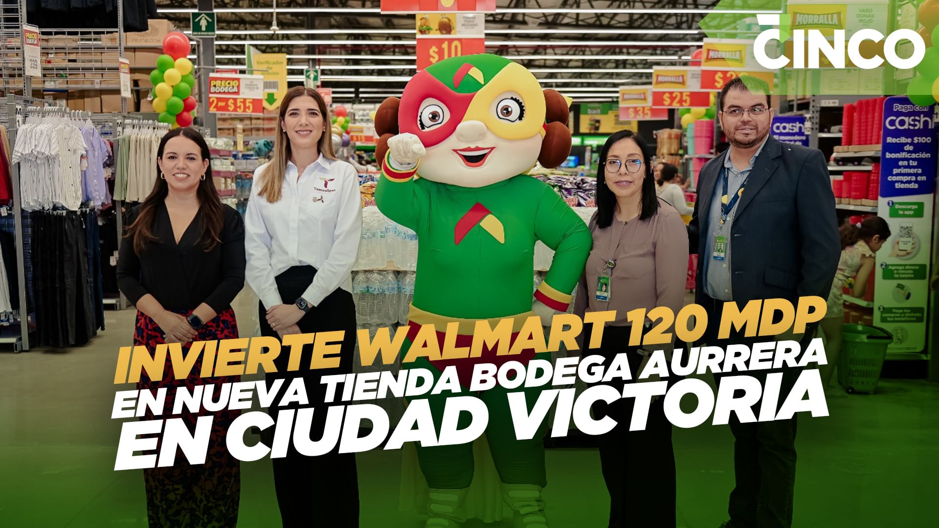 Invierte Walmart 120 mdp en nueva tienda Bodega Aurrera en Ciudad Victoria