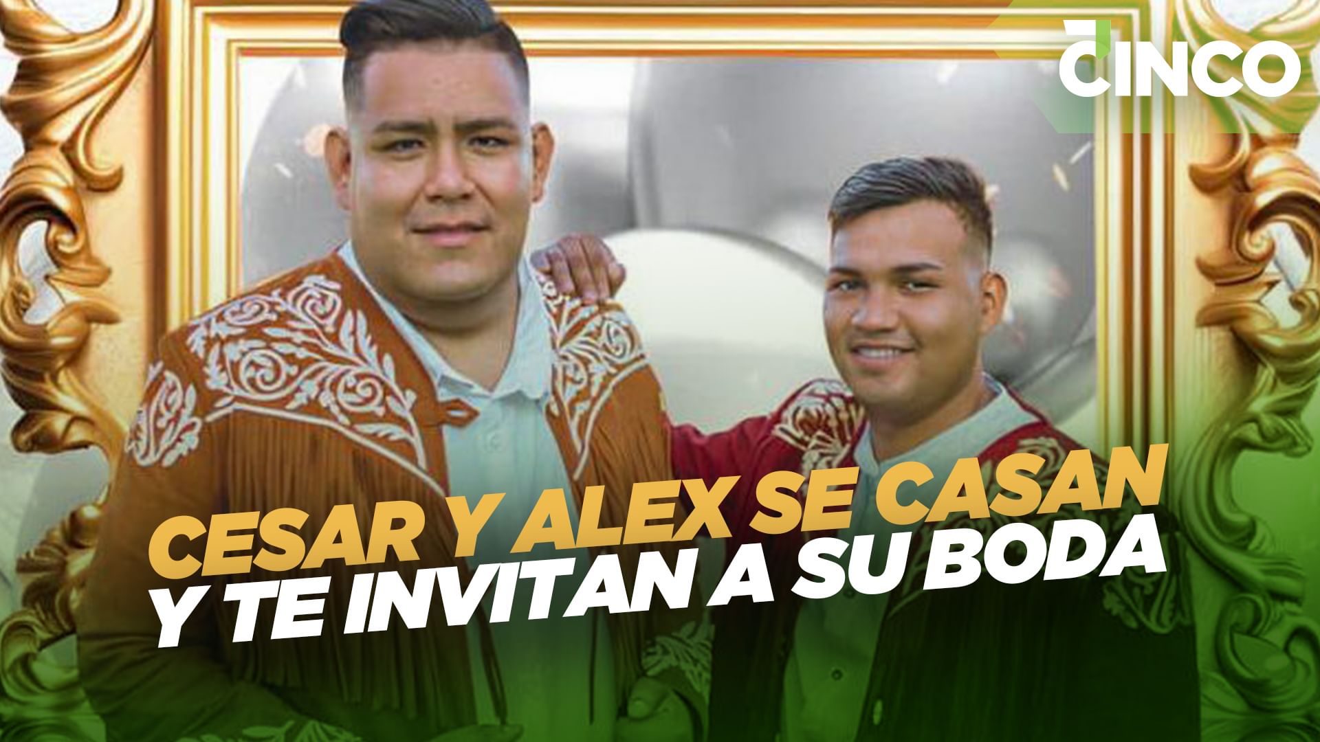 Cesar y Alex se casan y te invitan a su boda