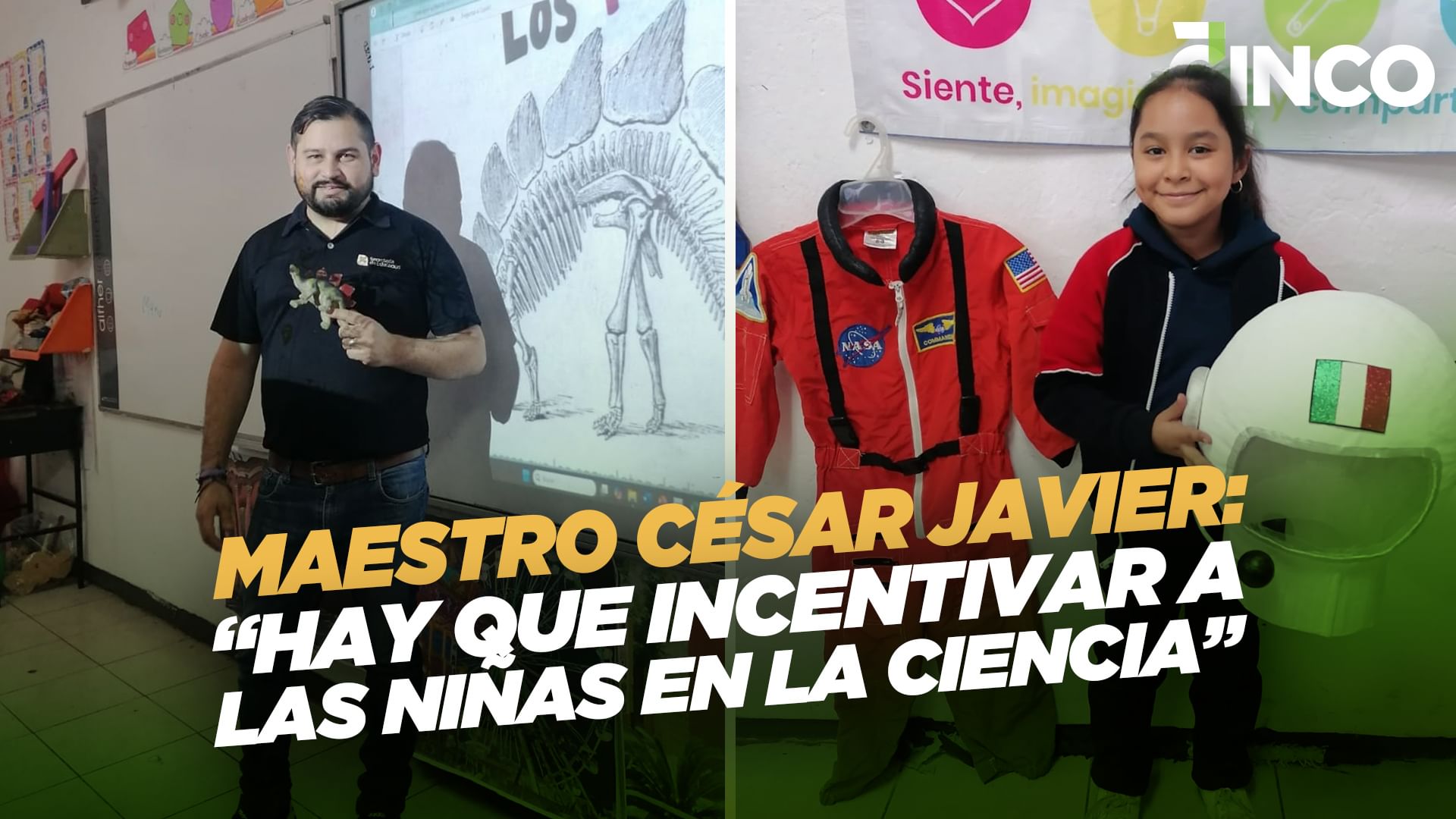 Maestro César Javier: “hay que incentivar a las niñas en la ciencia”