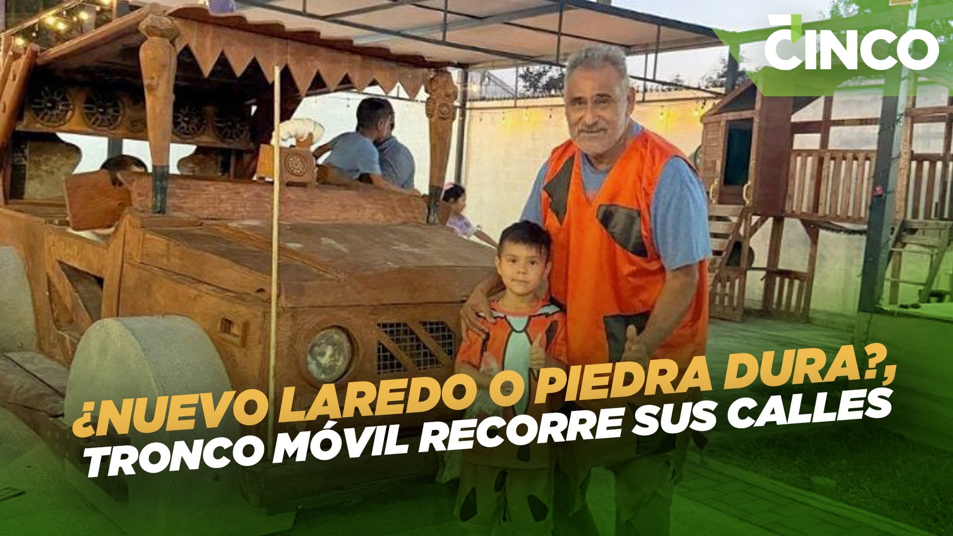¿Nuevo Laredo o Piedra Dura?, tronco móvil recorre sus calles