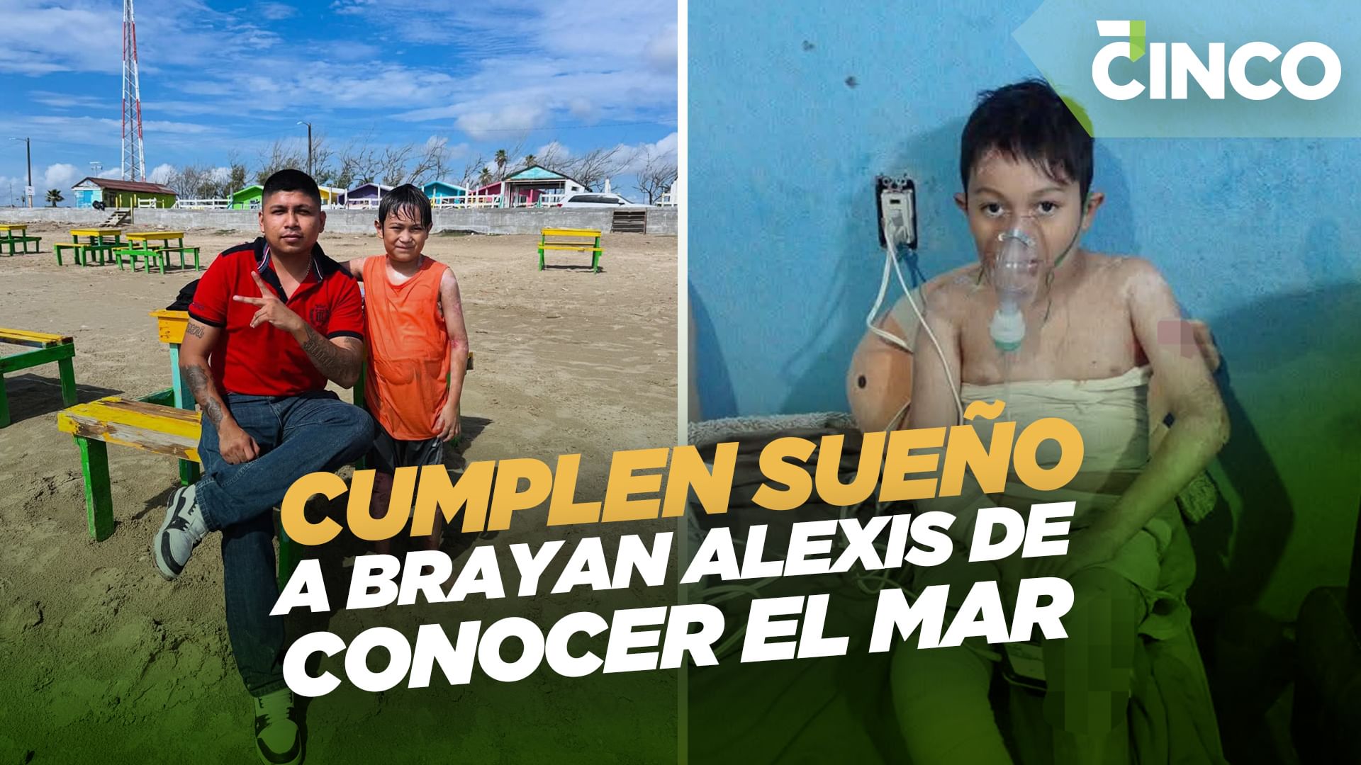 Cumplen sueño a Brayan Alexis de conocer el mar