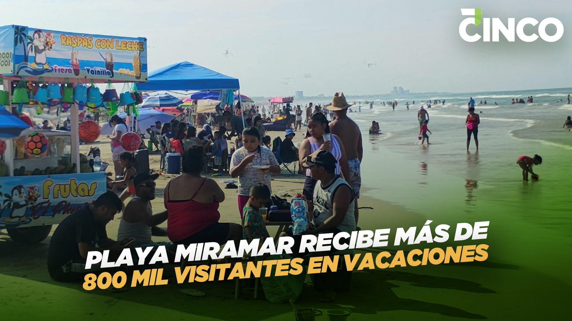 Playa Miramar recibe más de 800 mil visitantes en vacaciones