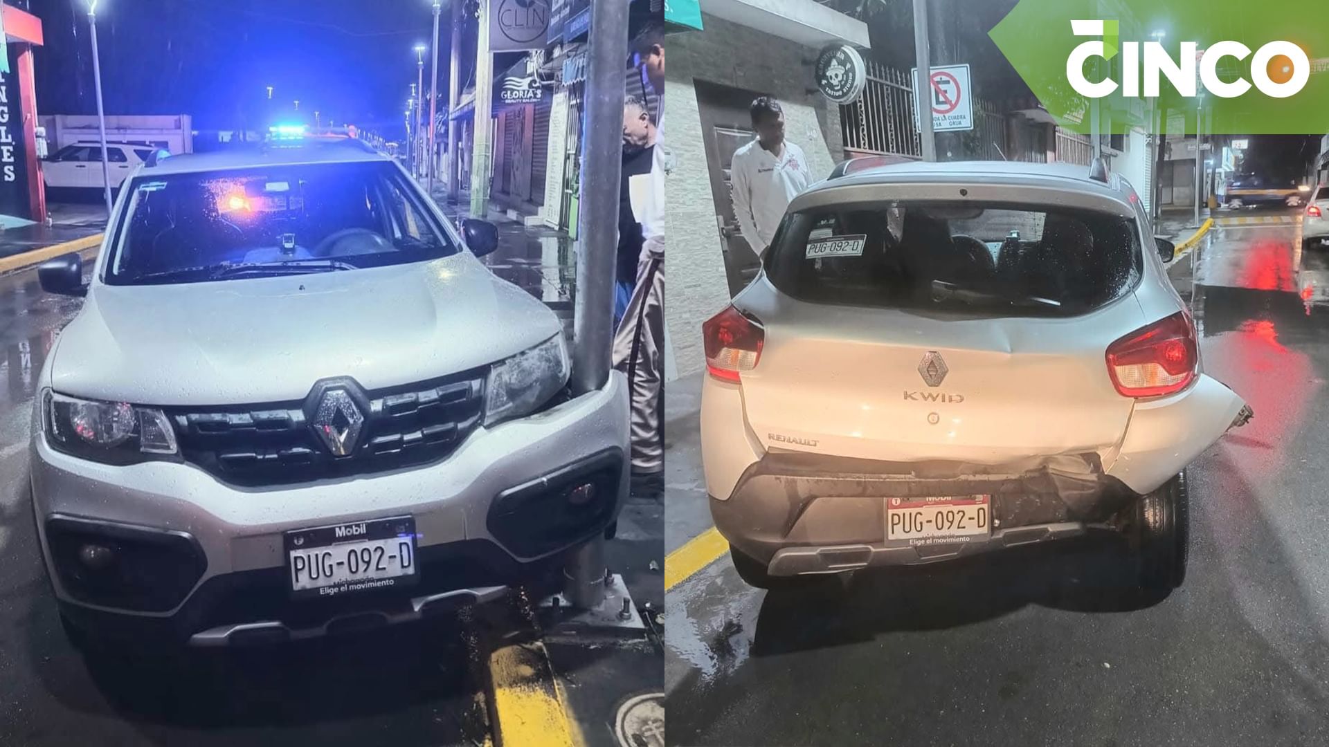 Choca Contra Carro Estacionado Y Escapa