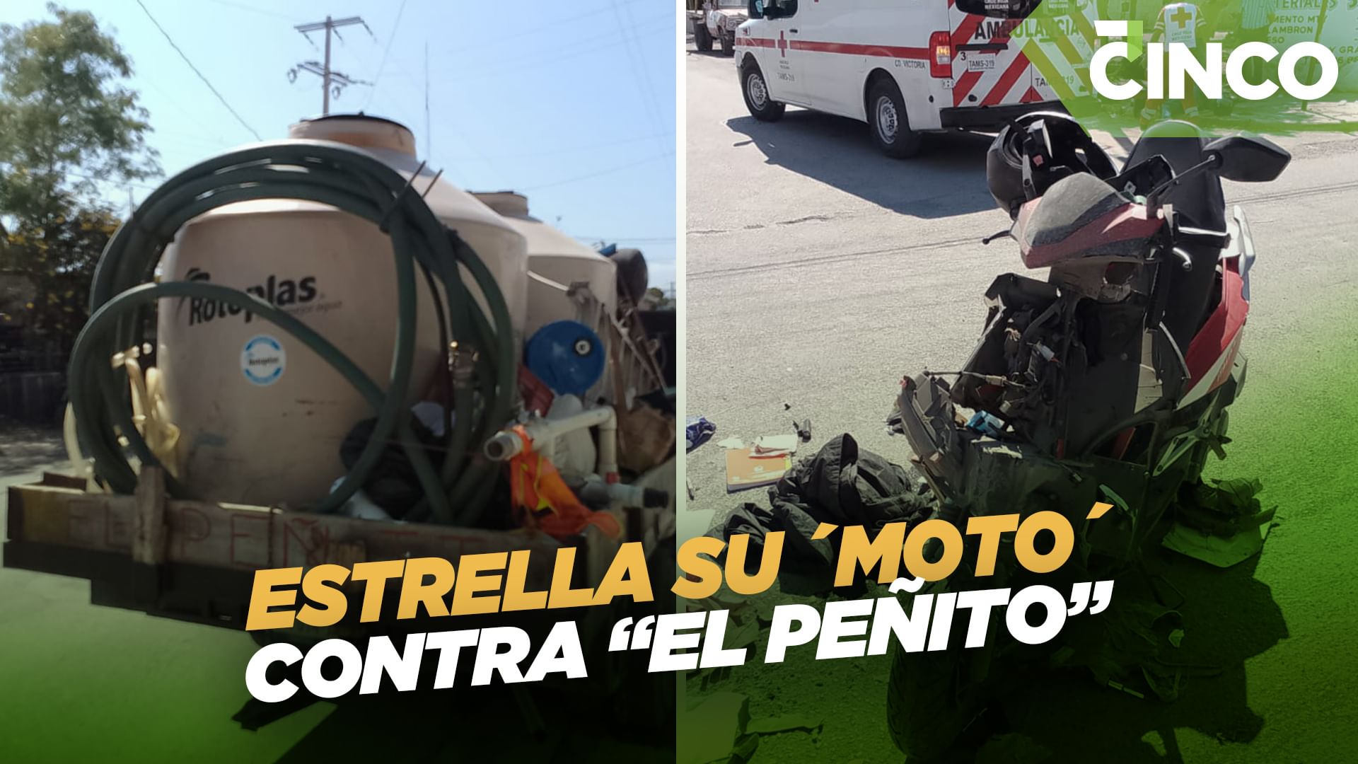 Estrella su ´moto´ contra “El Peñito”