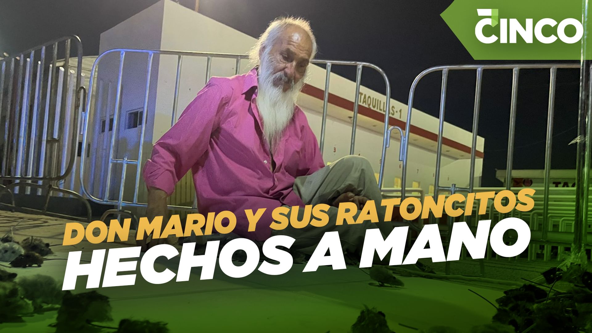 Don Mario y sus ratoncitos hechos a mano