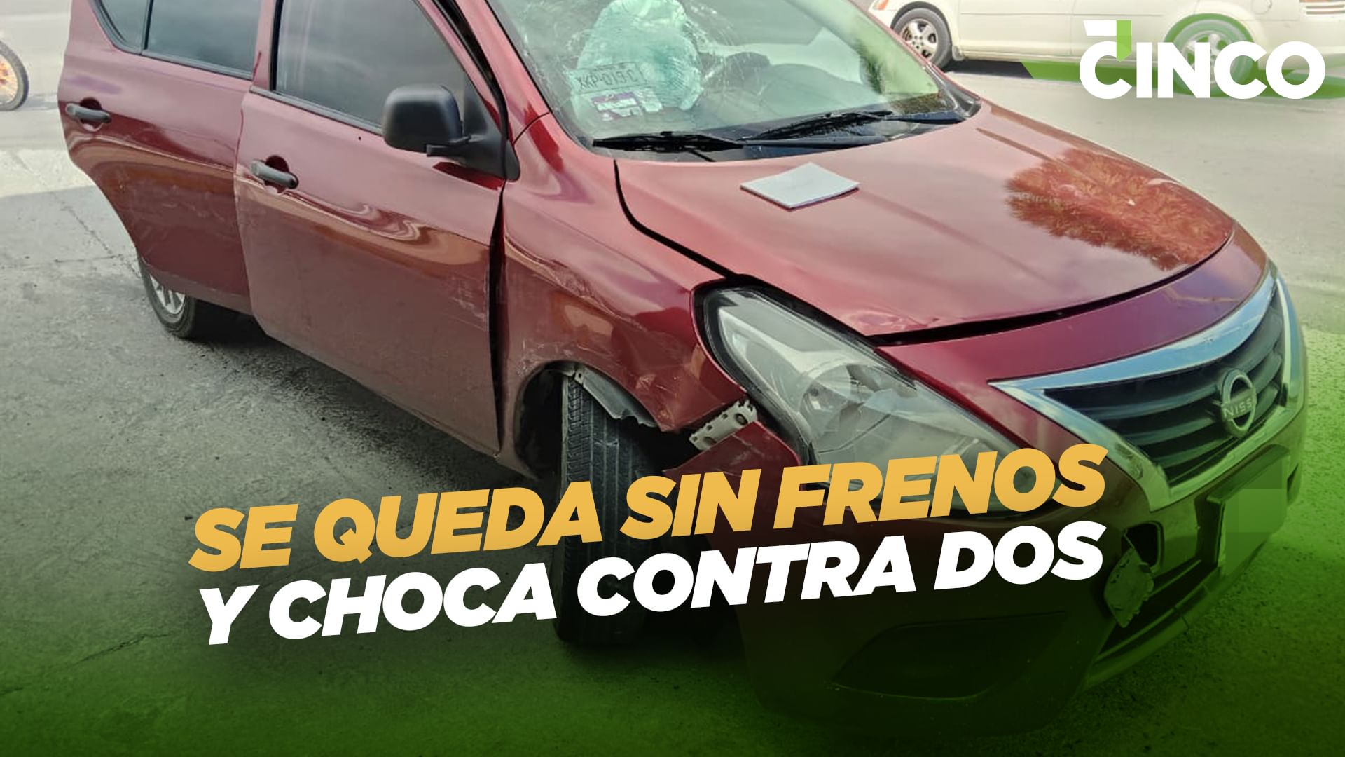 Se Queda Sin Frenos Y Choca Contra Dos