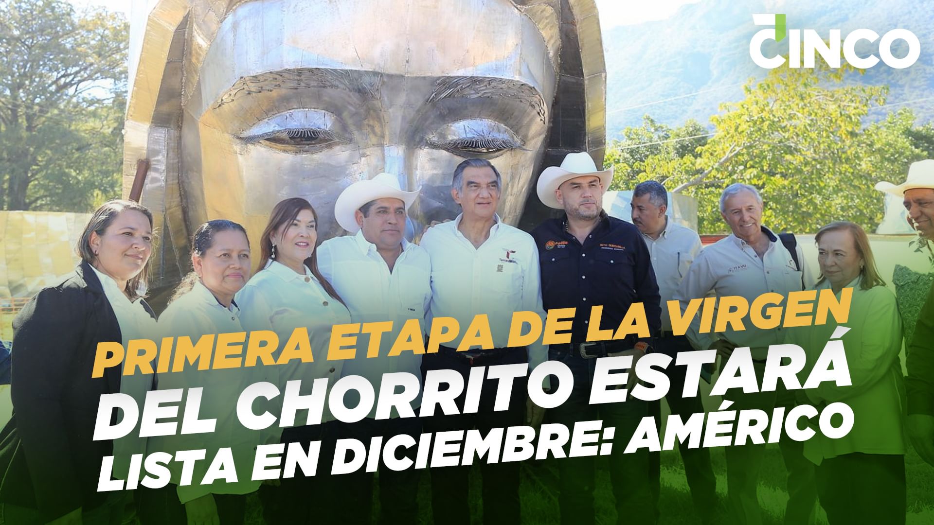 Primera etapa de la Virgen del Chorrito estará lista en diciembre: Américo