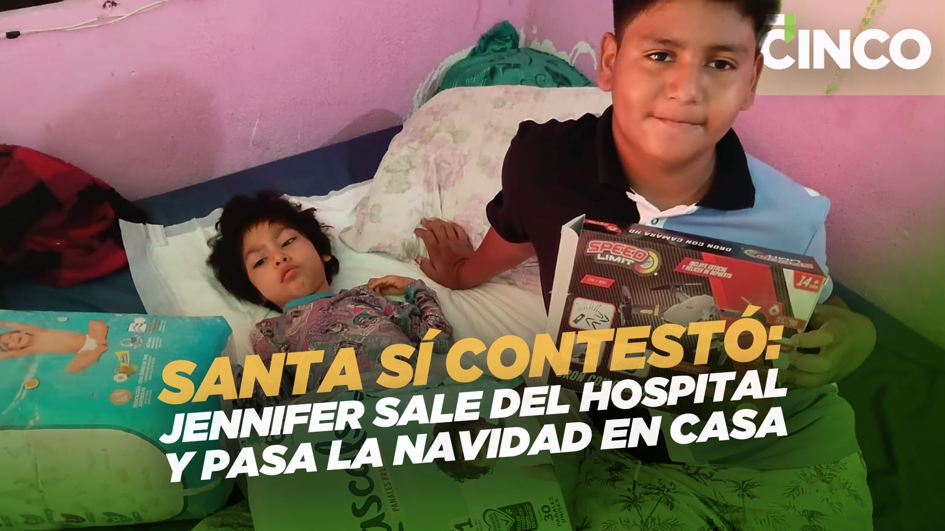Santa sí contestó: Jennifer sale del hospital y pasa la Navidad en casa