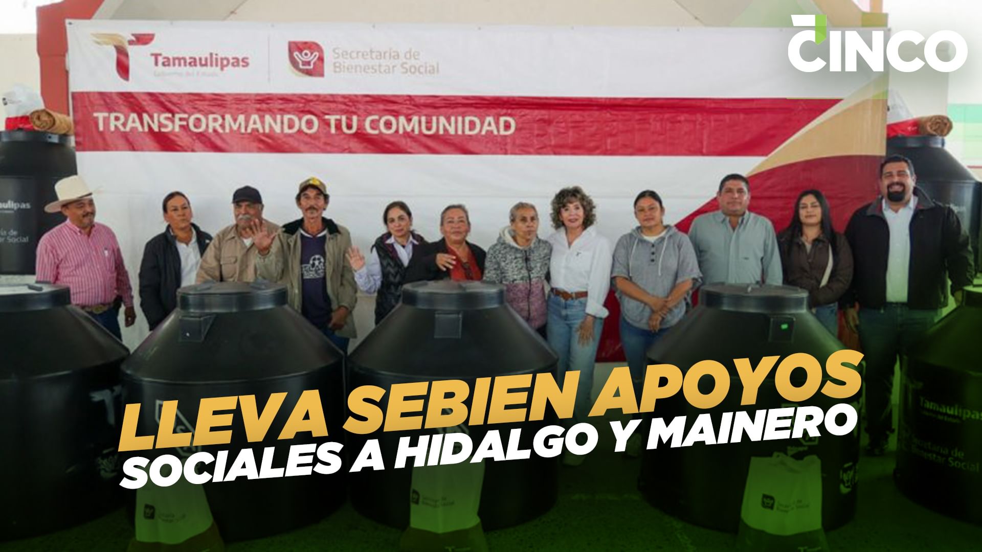 Lleva SEBIEN apoyos sociales a Hidalgo y Mainero