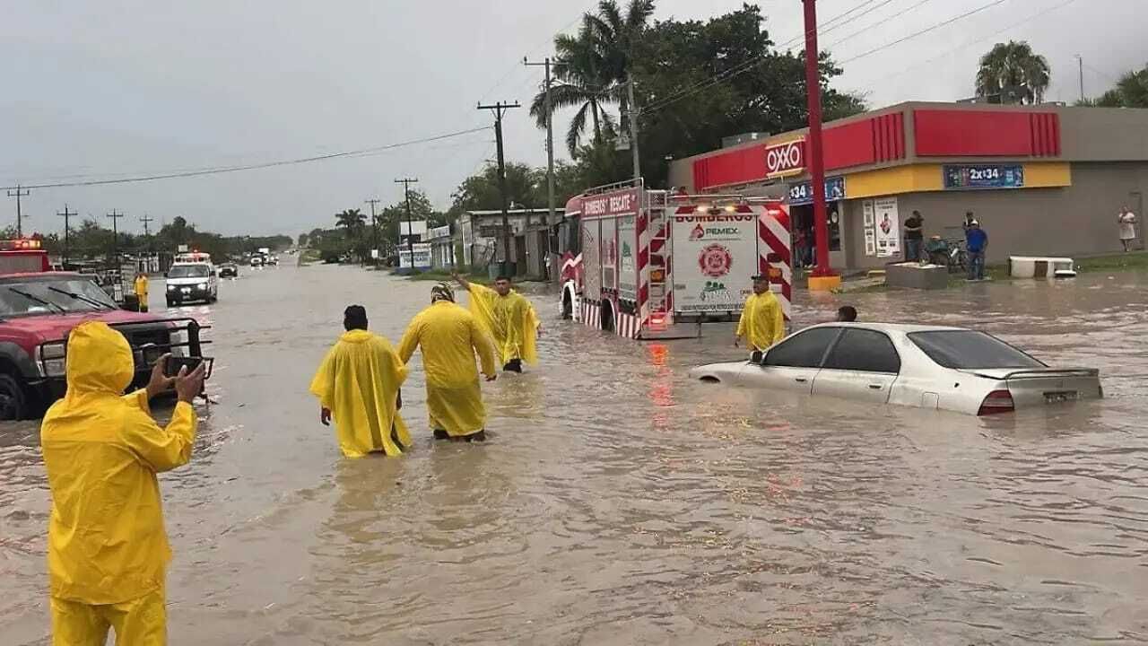 Desquician trombas y granizadas a San Fernando, Tula y Abasolo