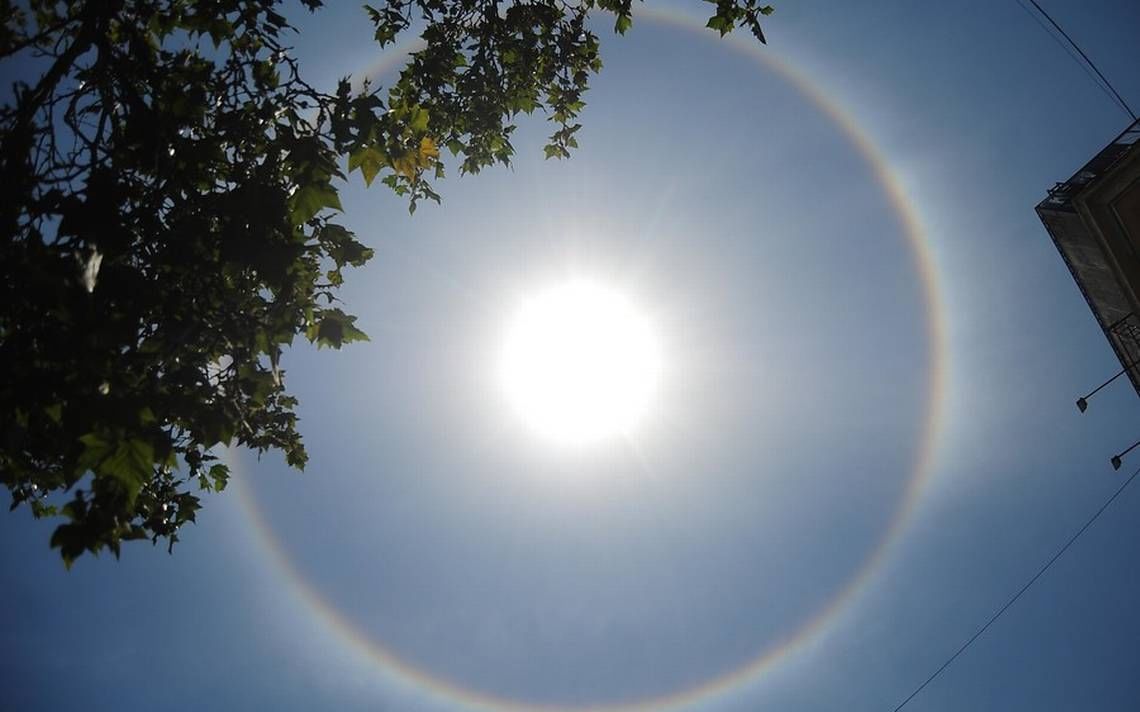 Arcoíris alrededor del sol sorprende a miles de chilenos