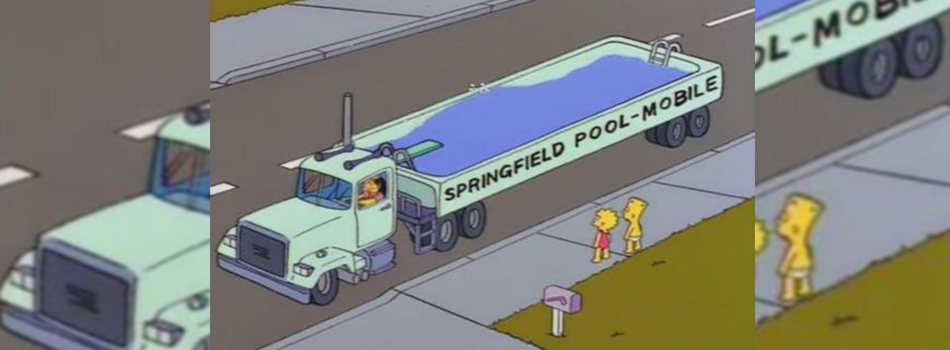 Los Simpsons predijeron: piletas móviles