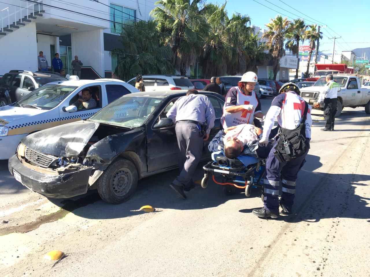 Dos lesionados en choque