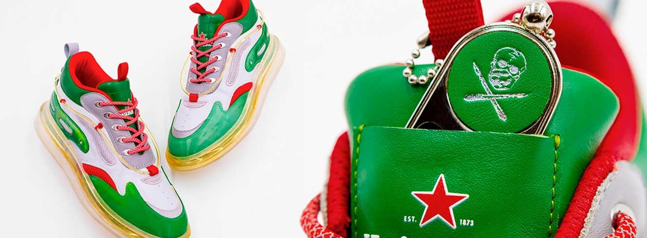 Heineken lanza sneakers con suela llena de cerveza