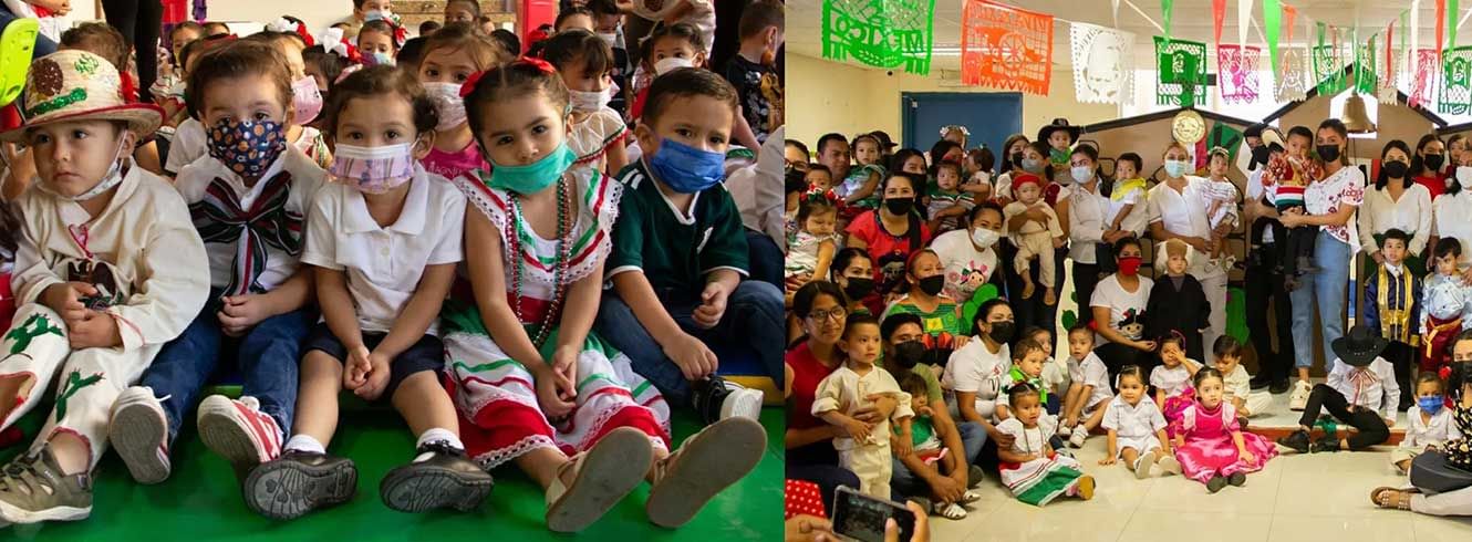 Celebran festejos patrios el Cendi y Círculo Infantil de la UAT