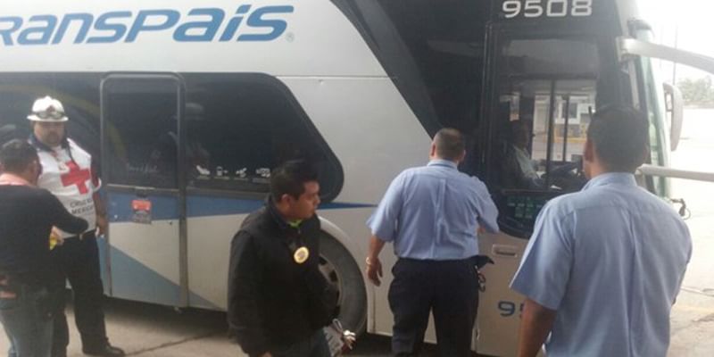 Muere a bordo de un Transpais